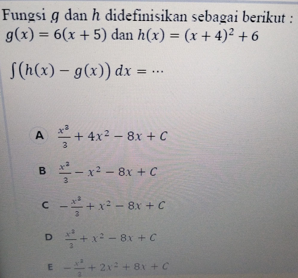 Fungsi g dan h didefinisikan sebagai | StudyX