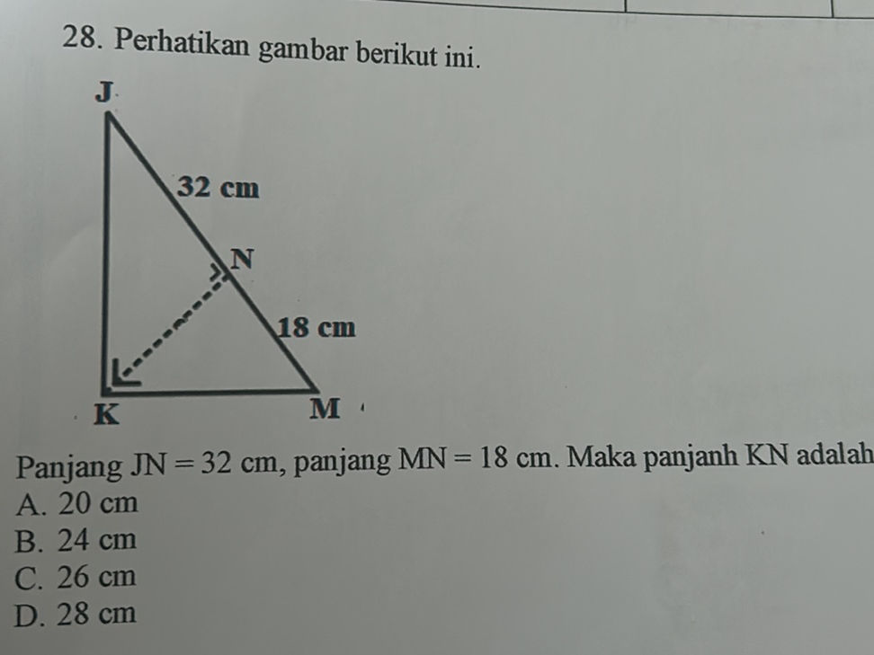Perhatikan gambar berikut ini. ``` J | 32 | StudyX