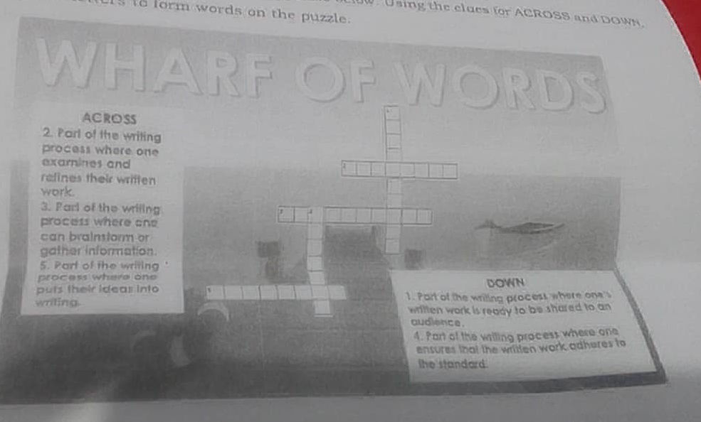 Using the clues for ACROSS and DOWN, to form | StudyX