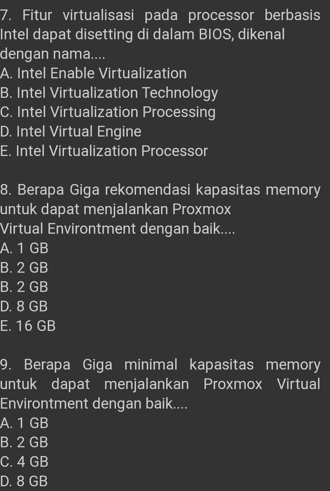 7. Fitur virtualisasi pada processor | StudyX