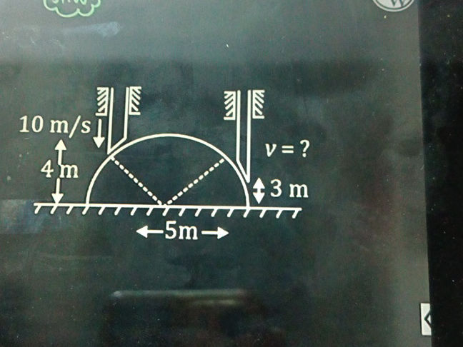 A diagram shows a semi-circular structure | StudyX
