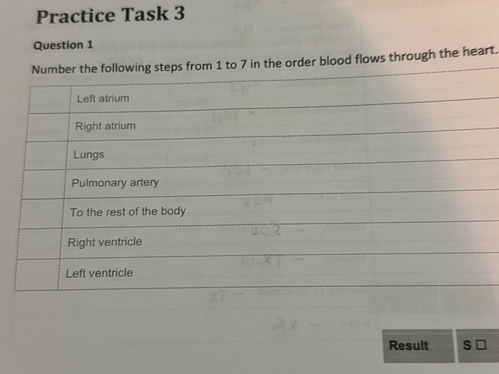 Number the following steps from 1 to 7 in | StudyX