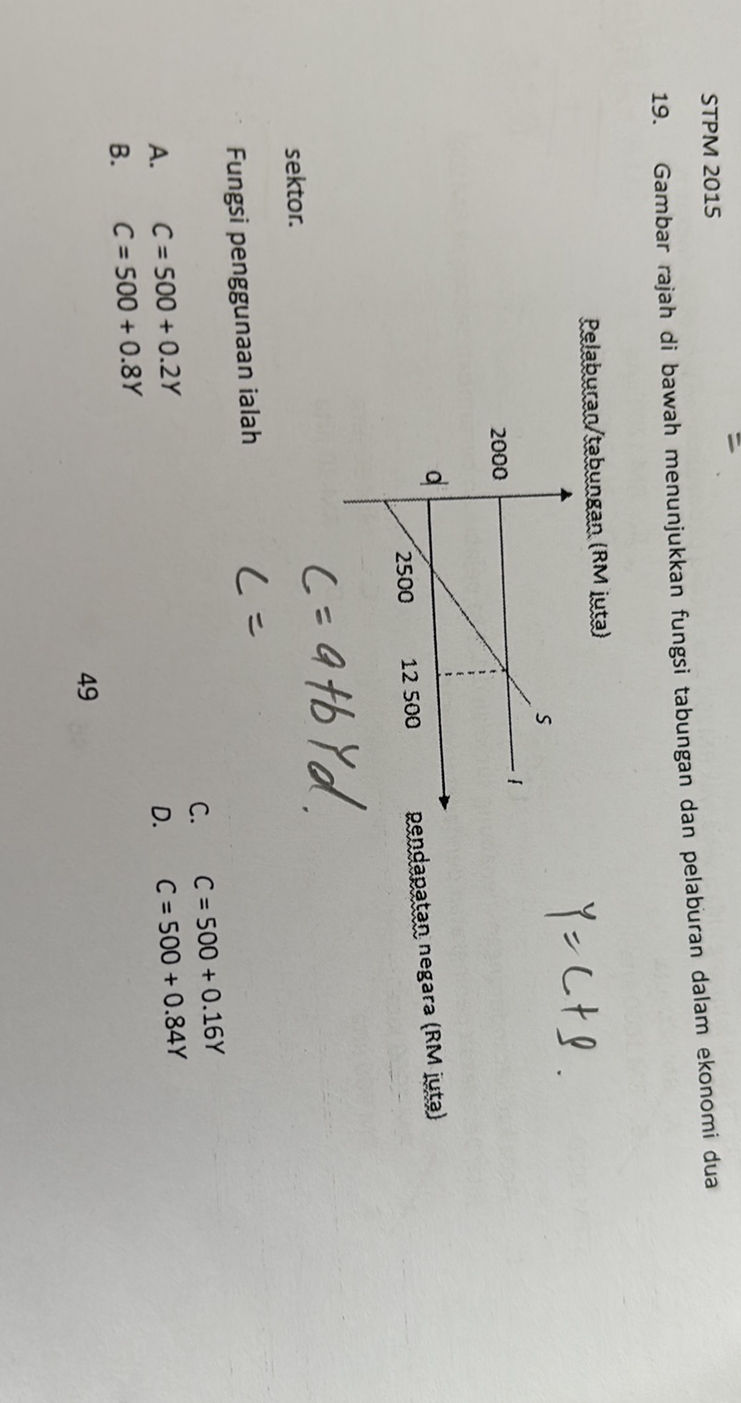 19. Gambar rajah di bawah menunjukkan fungsi | StudyX