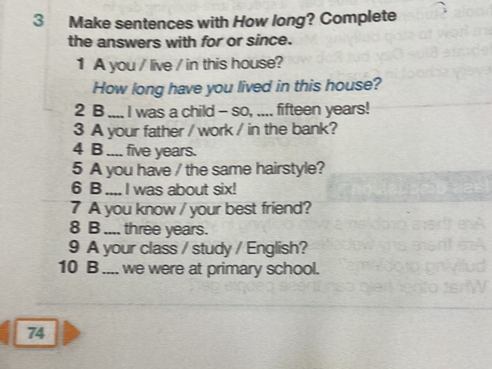 3 Make sentences with How long? Complete the | StudyX