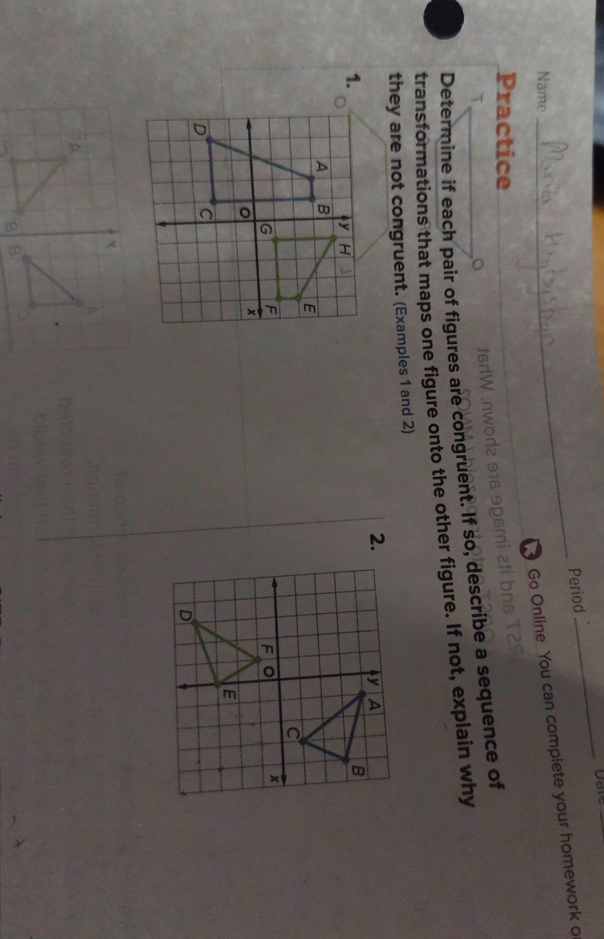 Determine if each pair of figures are | StudyX