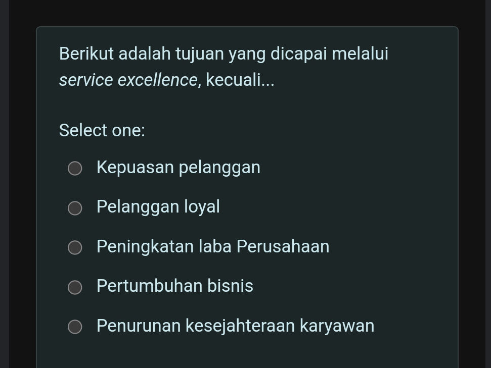 Berikut adalah tujuan yang dicapai melalui | StudyX