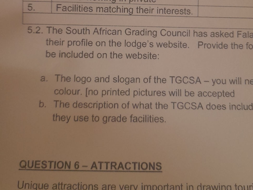 5.2. The South African Grading Council has | StudyX