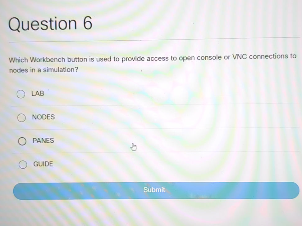Question 6 Which Workbench button is used | StudyX
