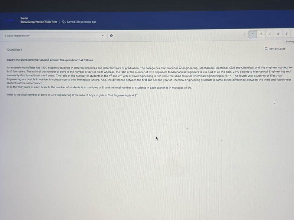 Study the given information and answer the | StudyX