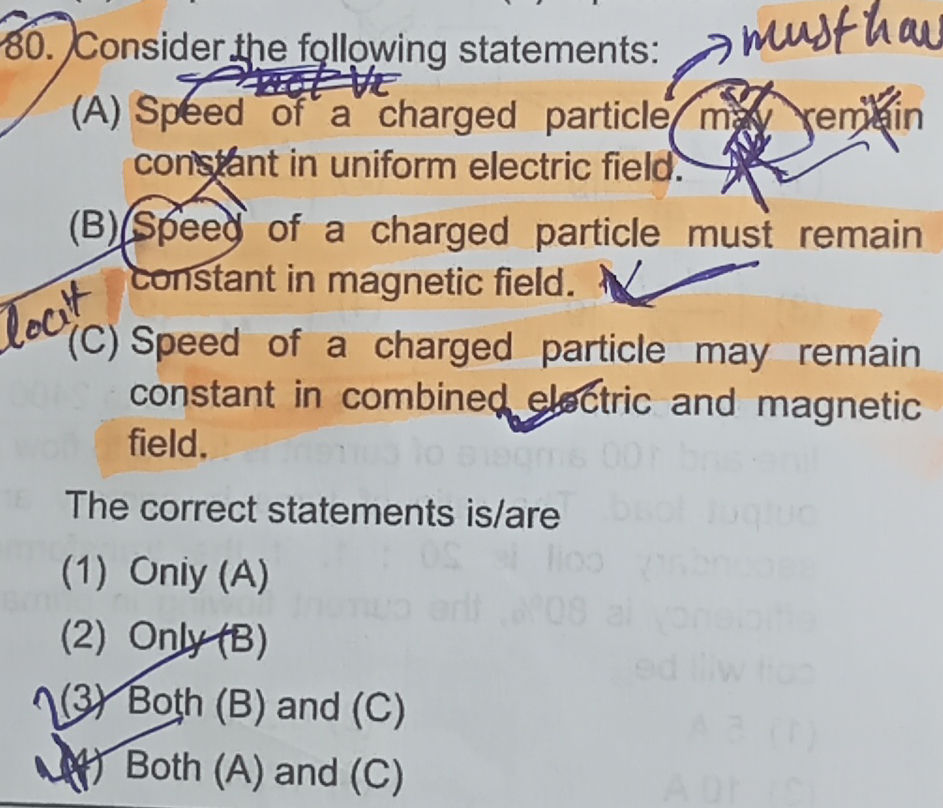 80. Consider the following statements: (A) | StudyX