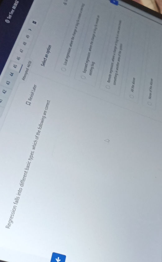 Regression falls into different basic types. | StudyX