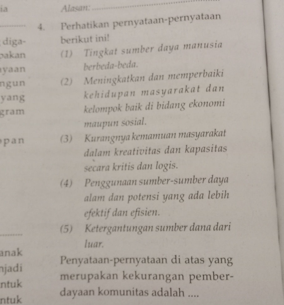4. Perhatikan pernyataan-pernyataan berikut | StudyX