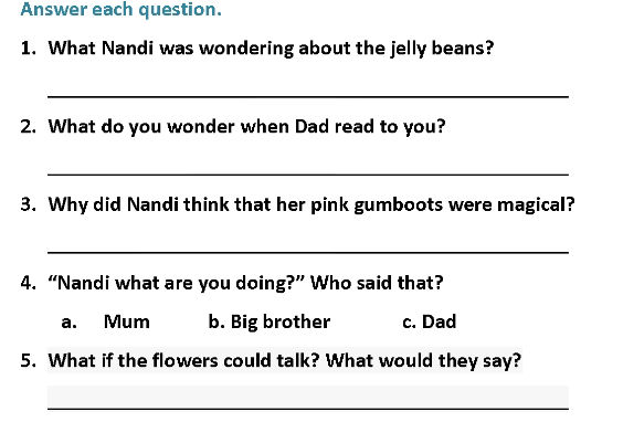 Answer each question. 1. What Nandi was | StudyX