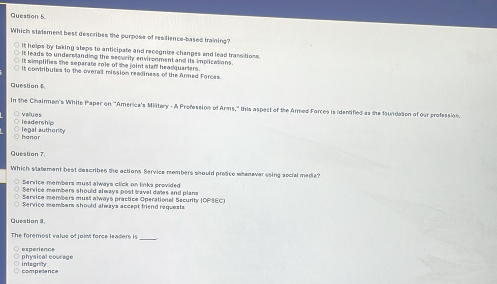 Question 5. Which statement best describes | StudyX