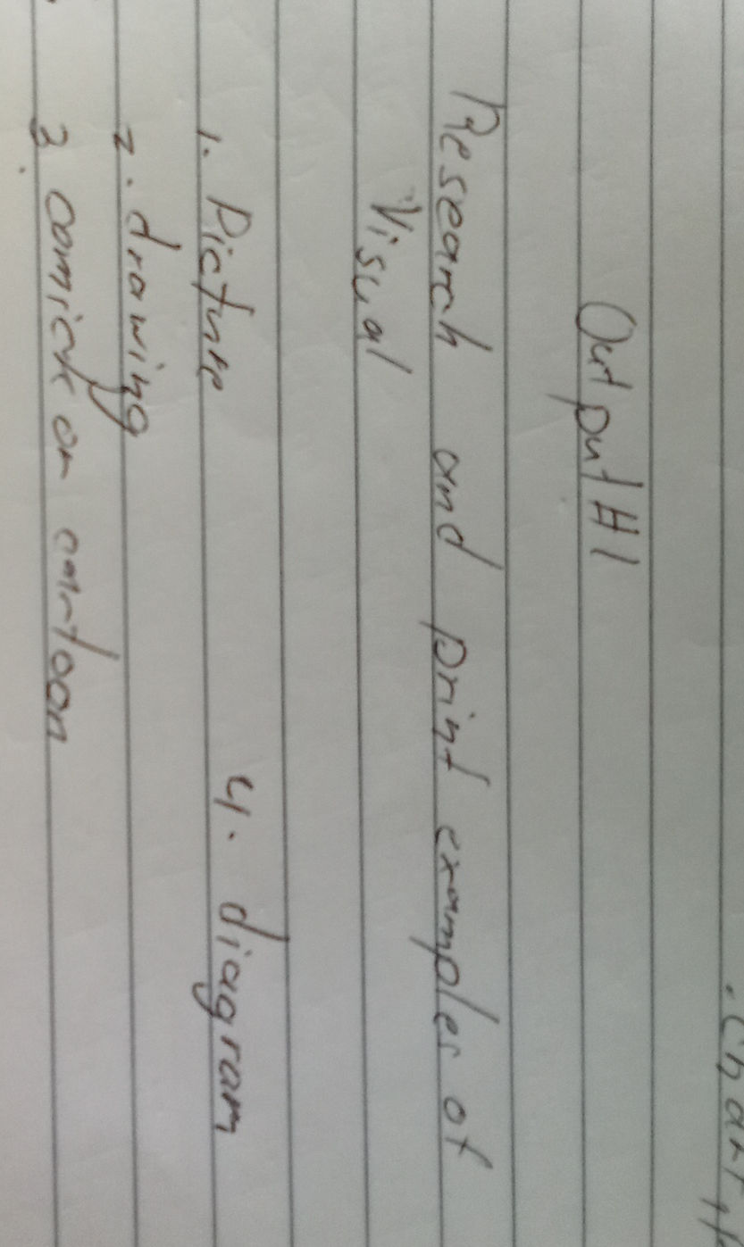 Output #1 Research and print examples of | StudyX