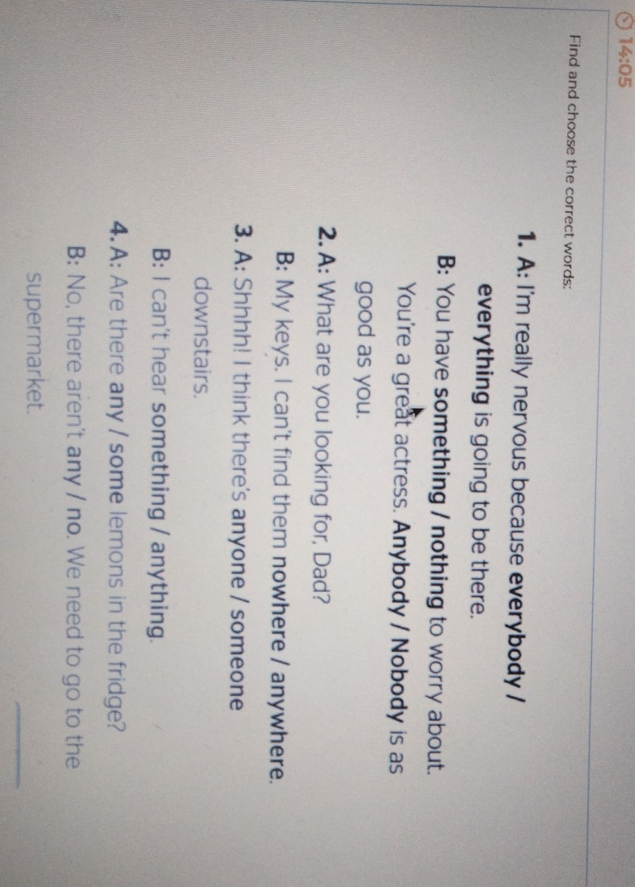 Find and choose the correct words: 1. A: | StudyX