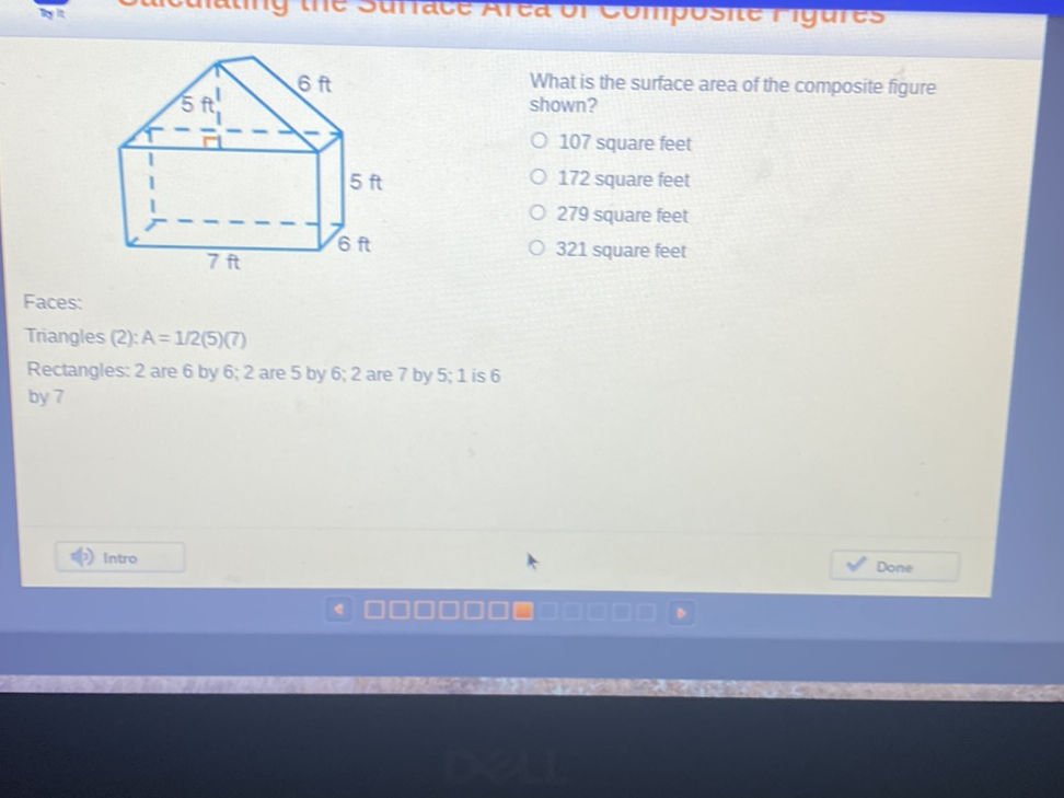 What is the surface area of the composite | StudyX