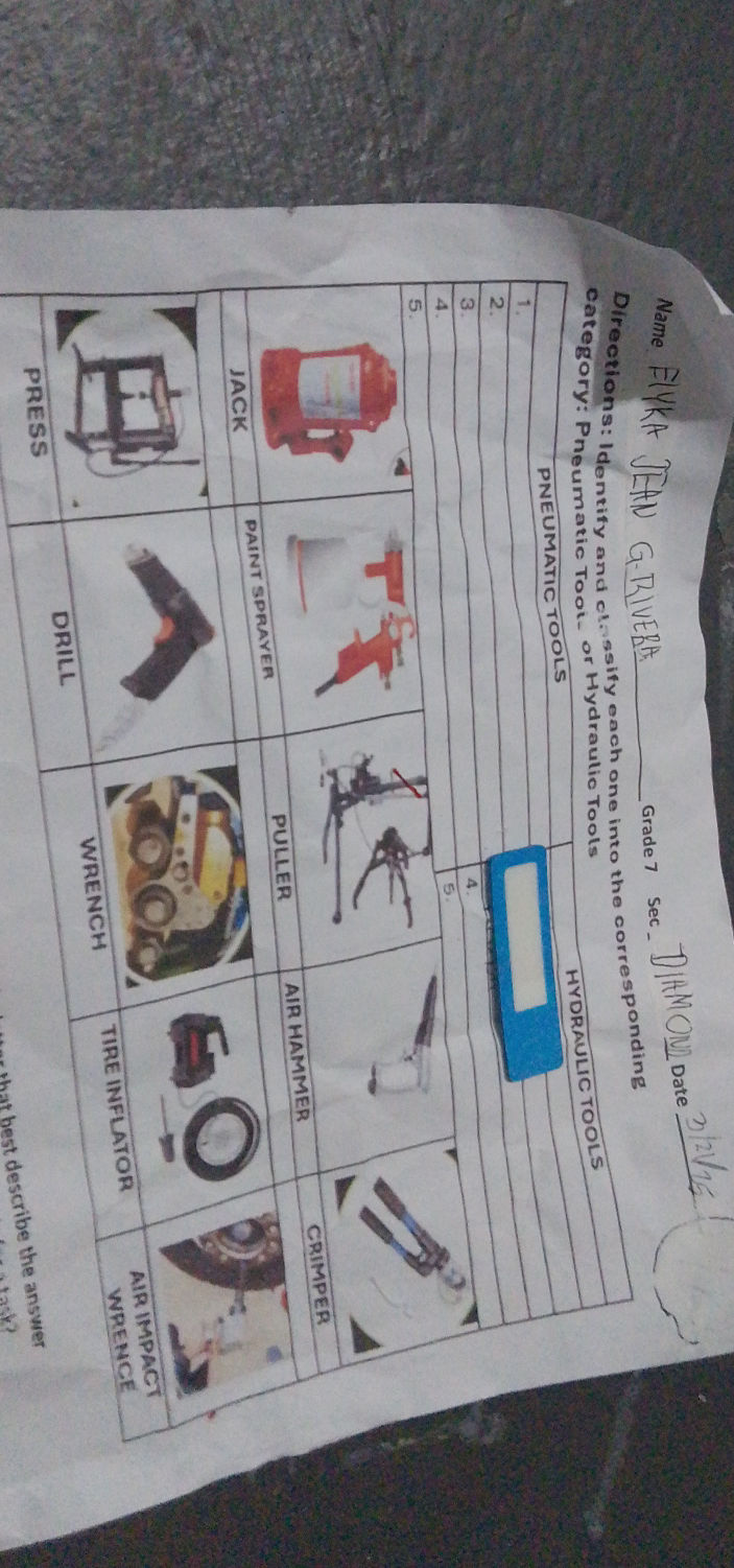 Directions: Identify and classify each one | StudyX