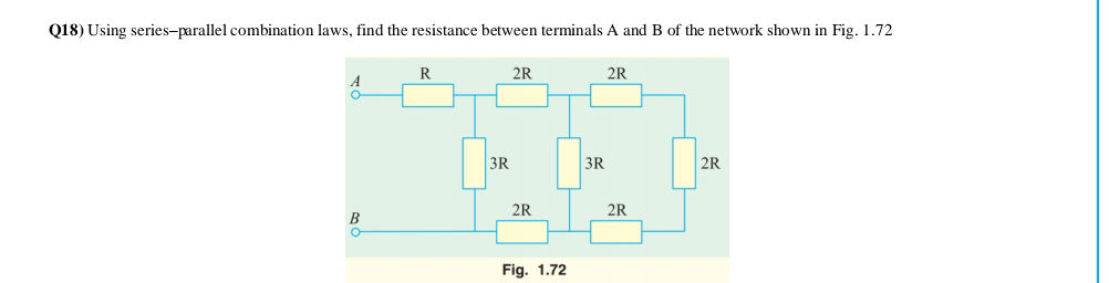 Q18) Using series-parallel combination laws, | StudyX