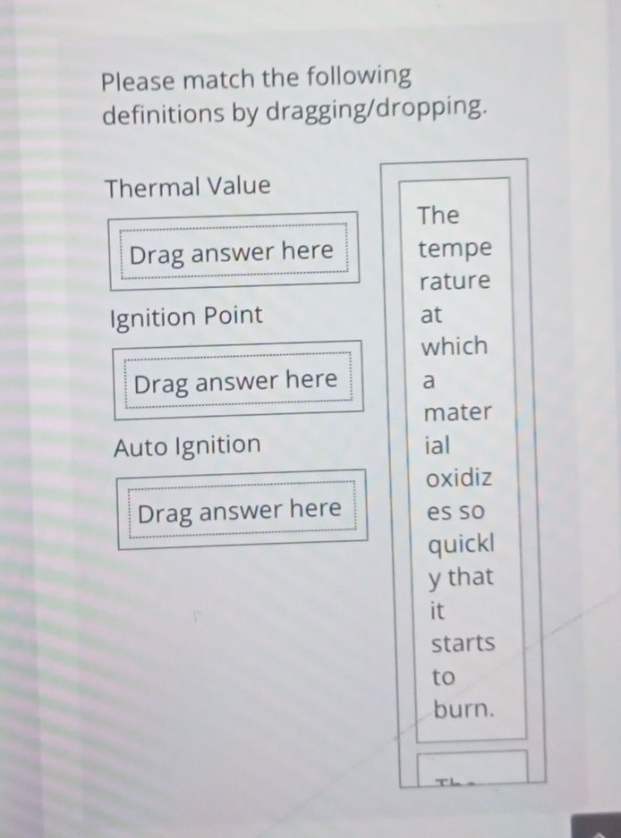 Please match the following definitions by | StudyX