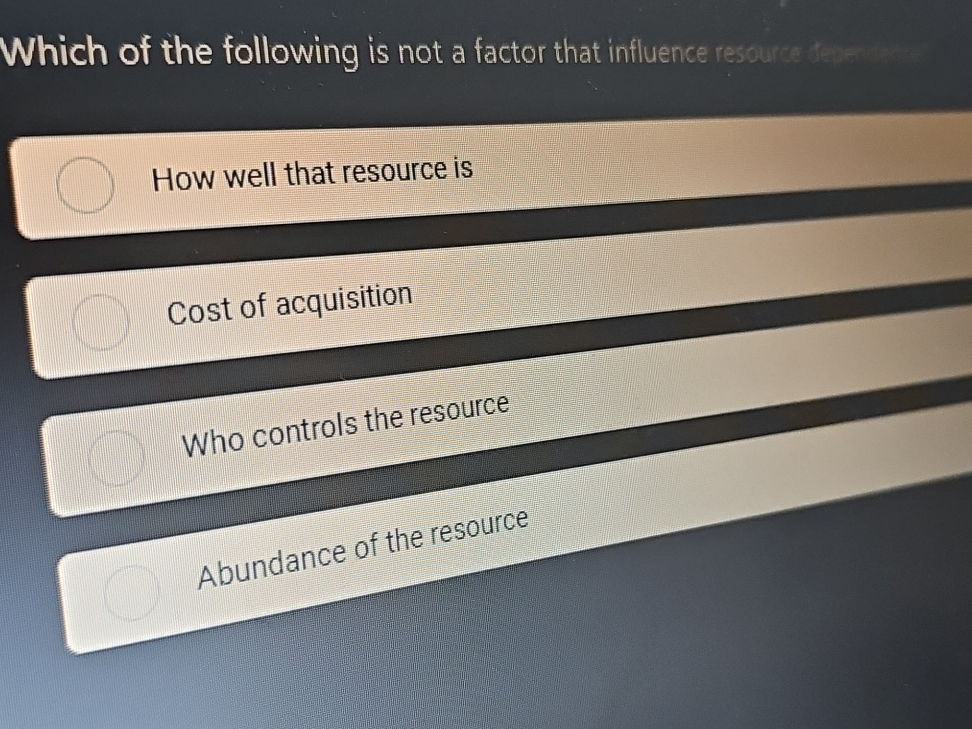 Which of the following is not a factor that | StudyX