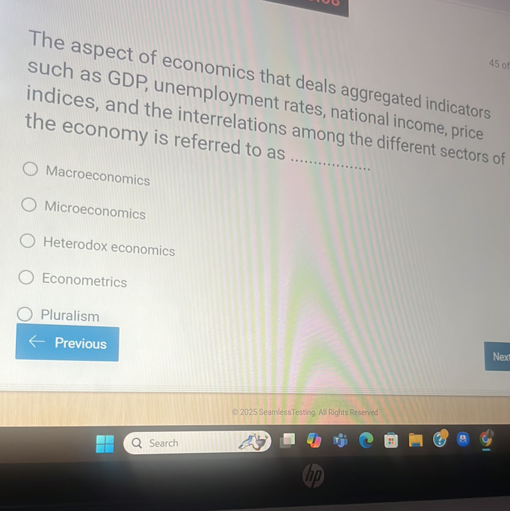 The aspect of economics that deals | StudyX