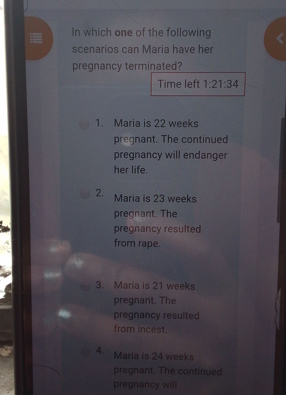 In which one of the following scenarios can | StudyX