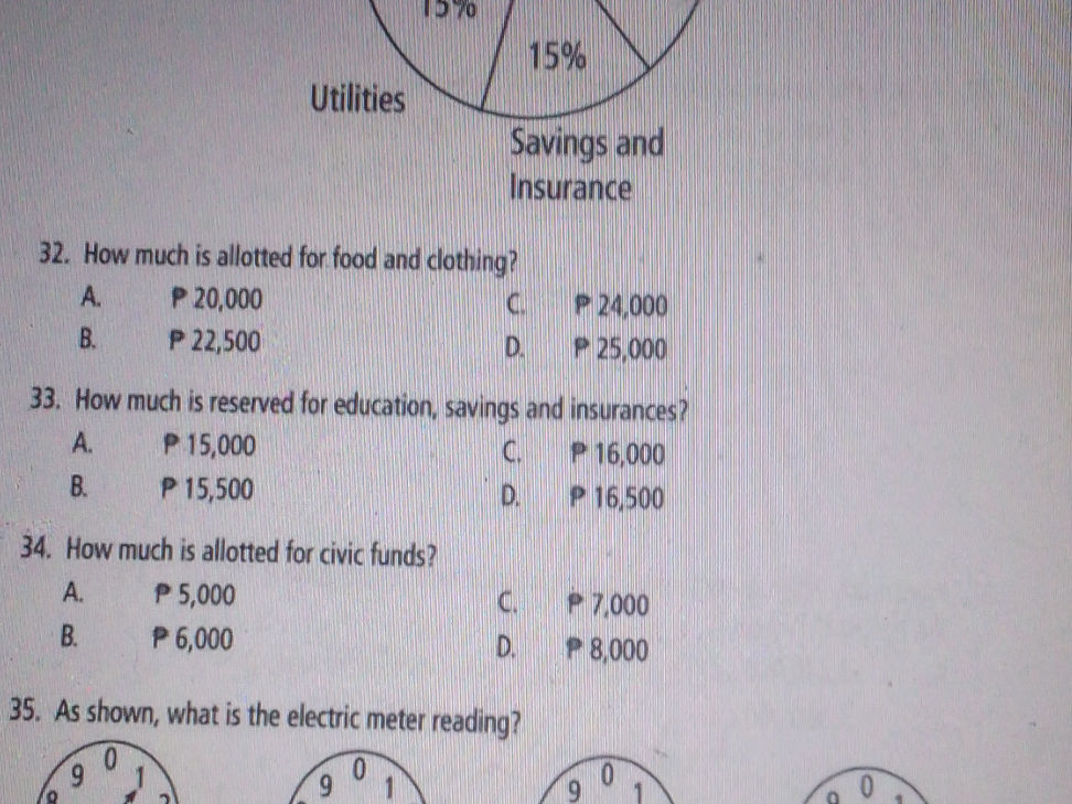 32. How much is allotted for food and | StudyX