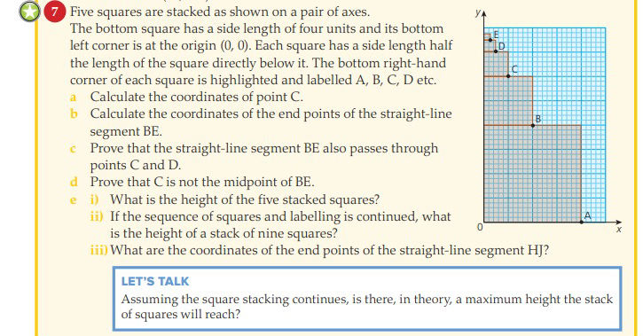 7 Five squares are stacked as shown on a | StudyX