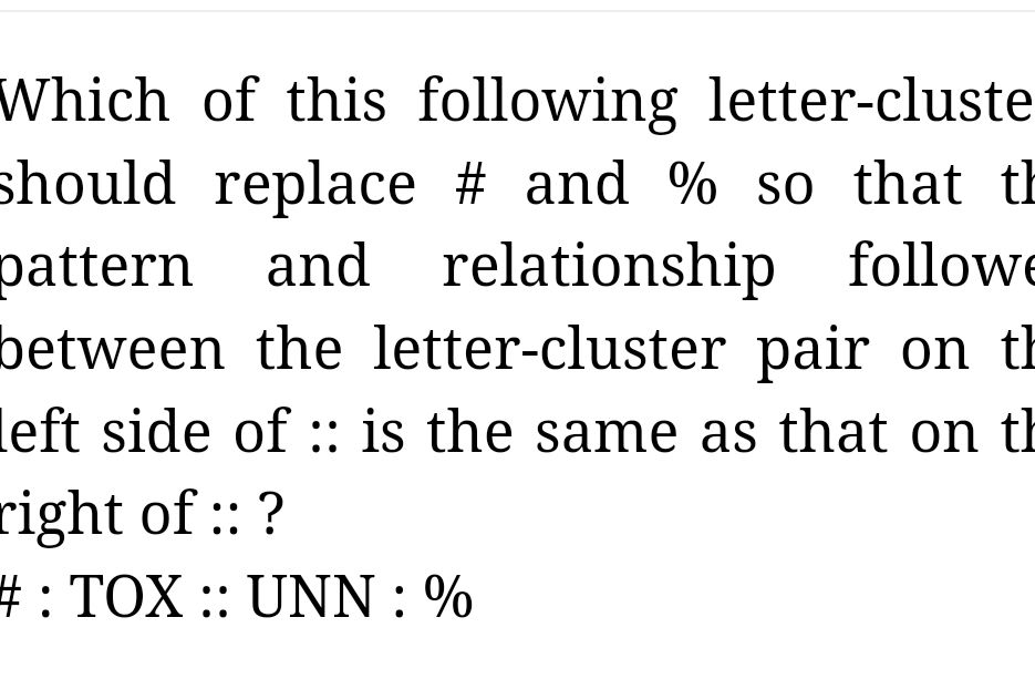 Which of this following letter-cluster | StudyX