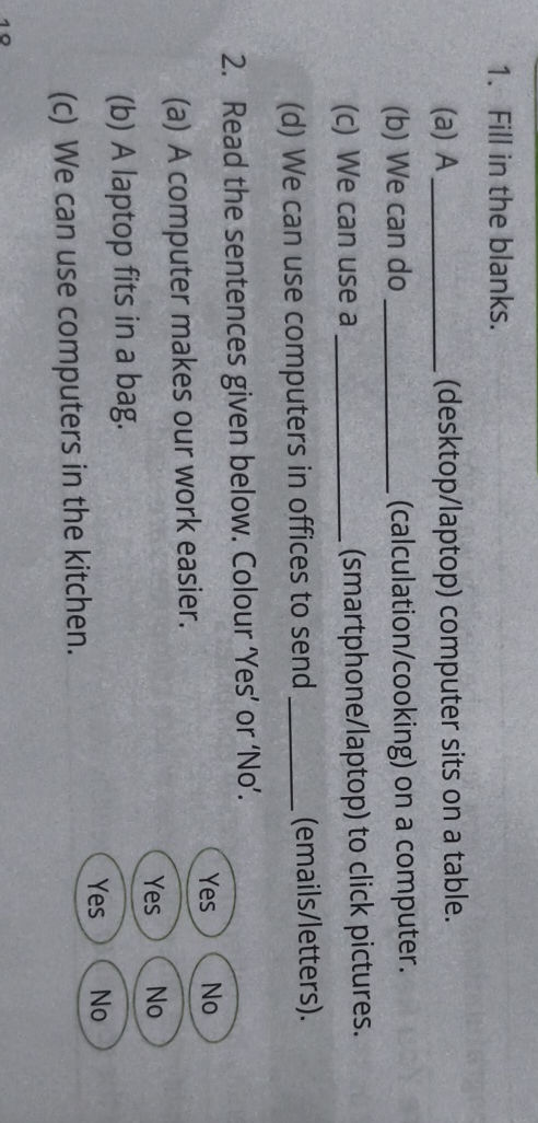 1. Fill in the blanks. (a) A ____ | StudyX