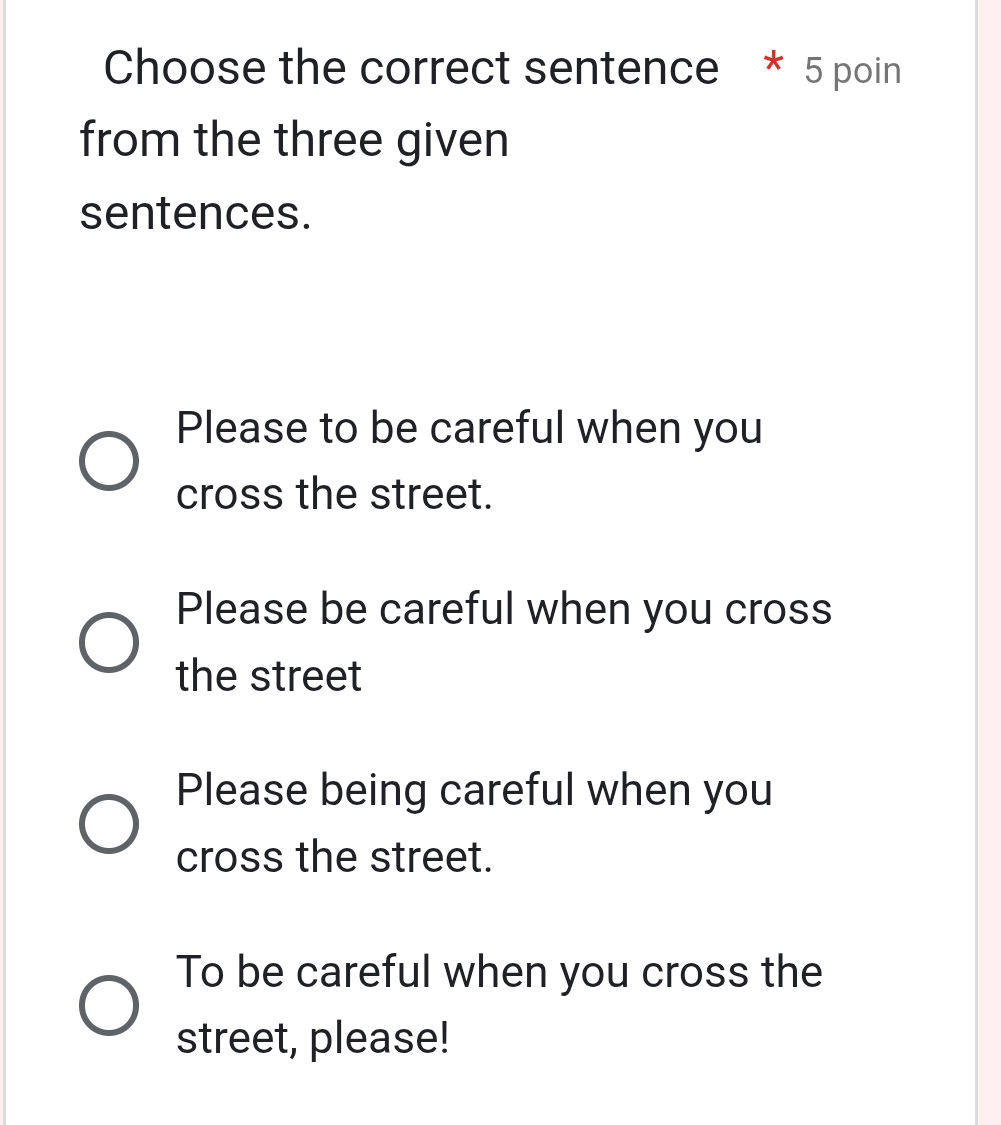 Choose the correct sentence from the three | StudyX