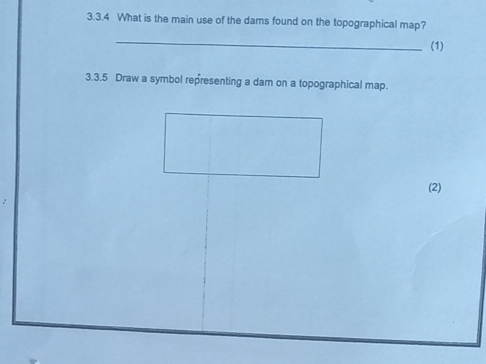 3.3.4 What is the main use of the dams found | StudyX