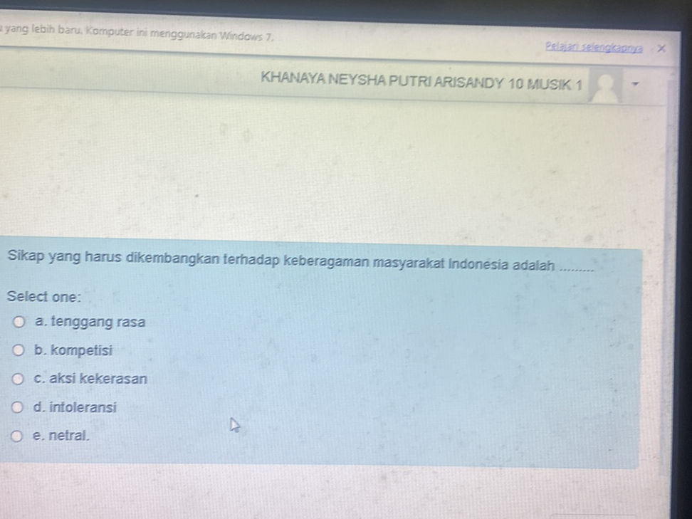 Sikap yang harus dikembangkan terhadap | StudyX