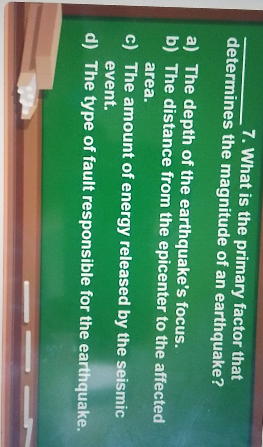 7. What is the primary factor that | StudyX