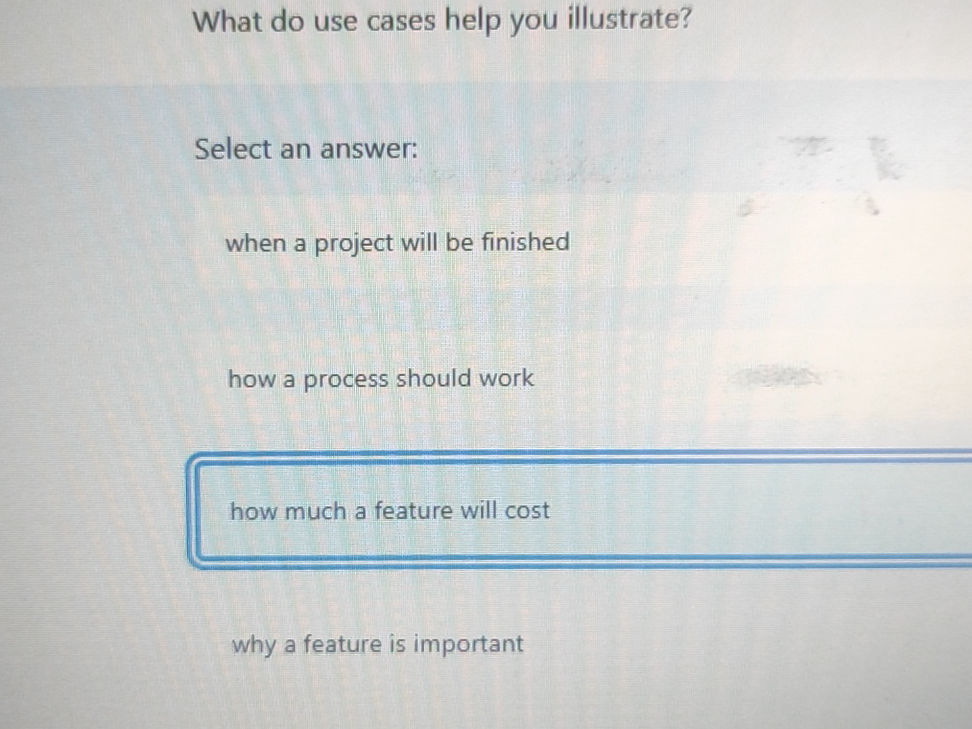 What do use cases help you illustrate? | StudyX
