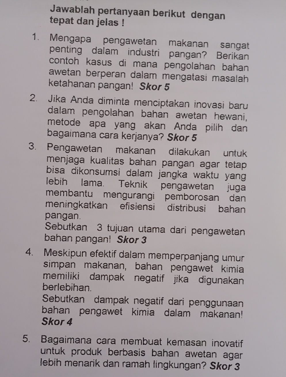 Jawablah pertanyaan berikut dengan tepat dan | StudyX