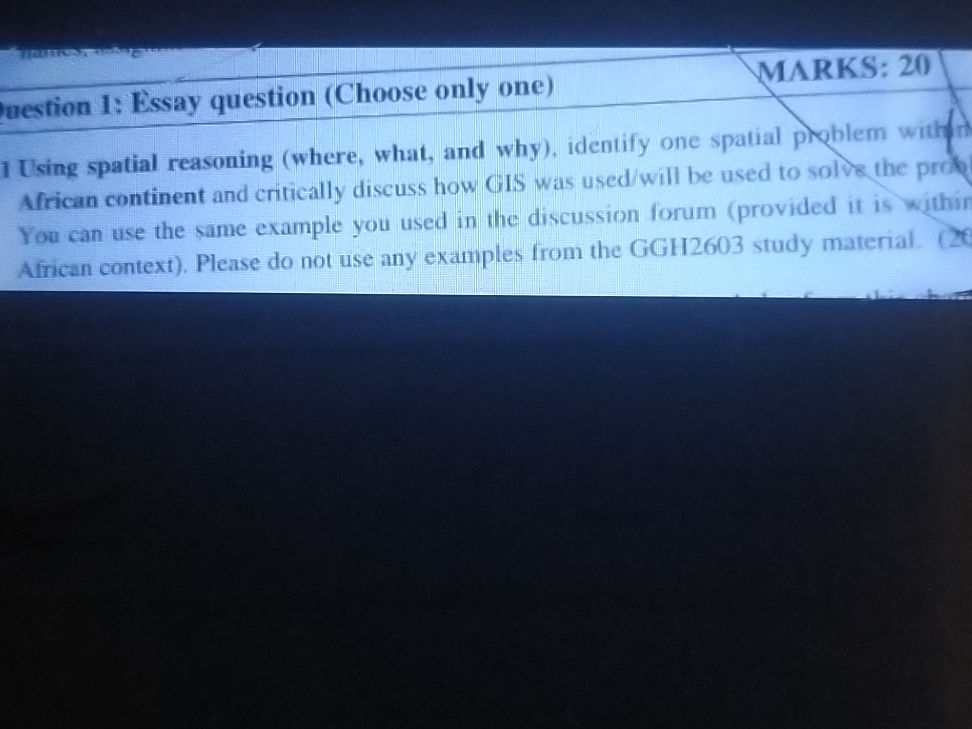 Question 1: Essay question (Choose only one) | StudyX