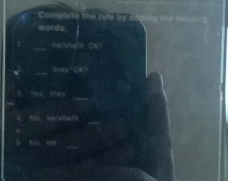 Complete the rule by adding the missing | StudyX