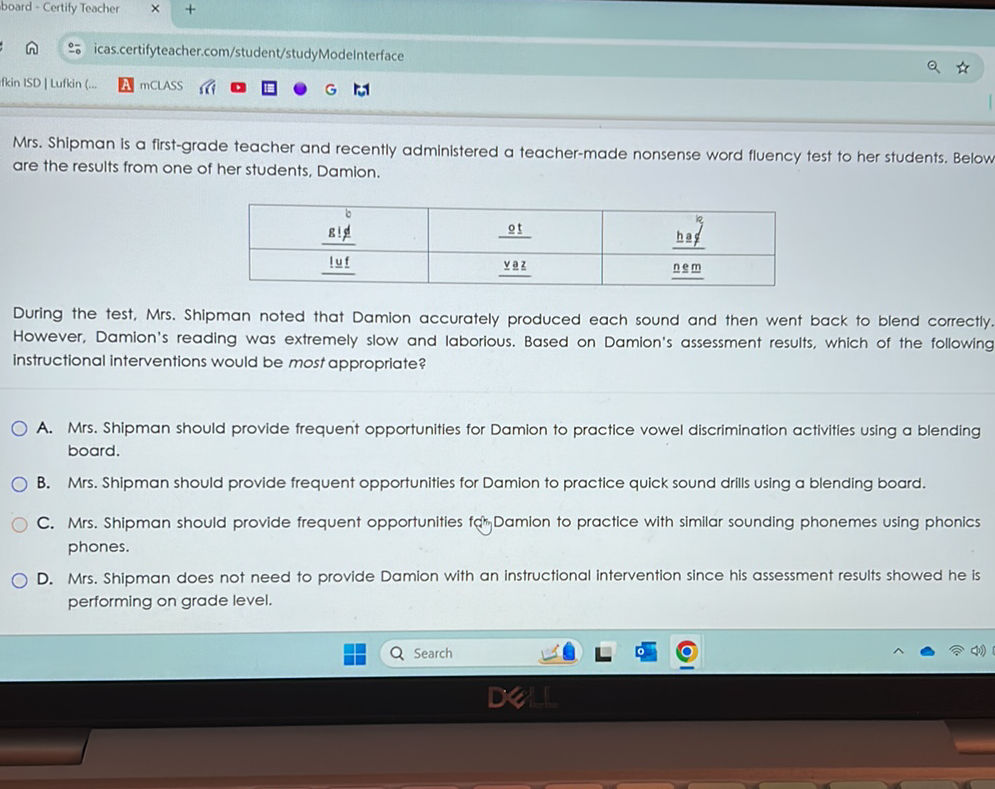 Mrs. Shipman is a first-grade teacher and | StudyX