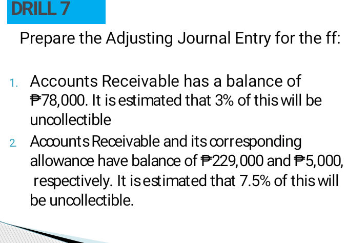 Prepare the Adjusting Journal Entry for the | StudyX