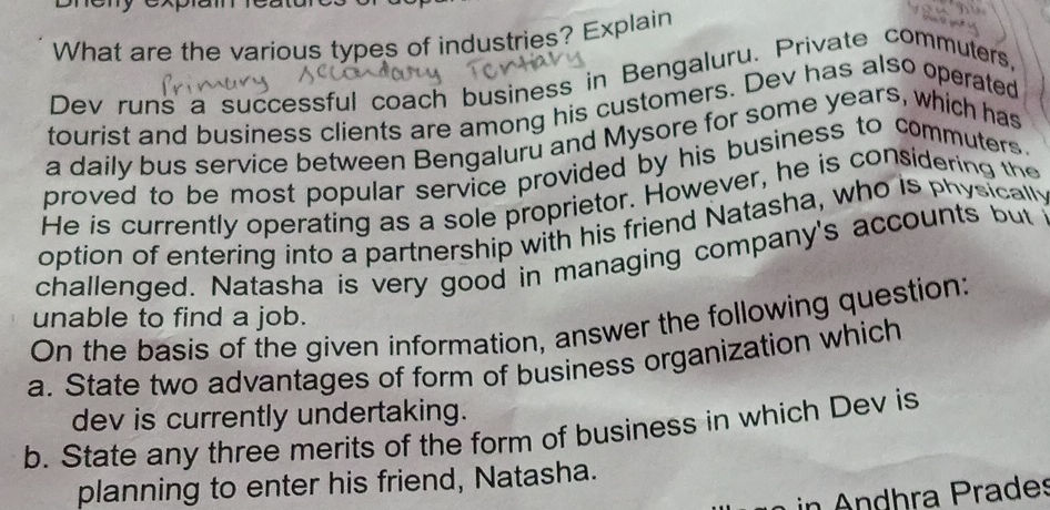 What are the various types of industries? | StudyX