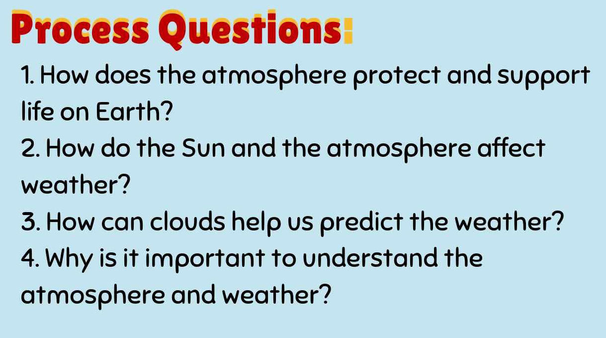 Process Questions! 1. How does the | StudyX