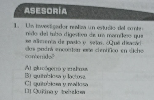 1. Un investigador realiza un estudio del | StudyX