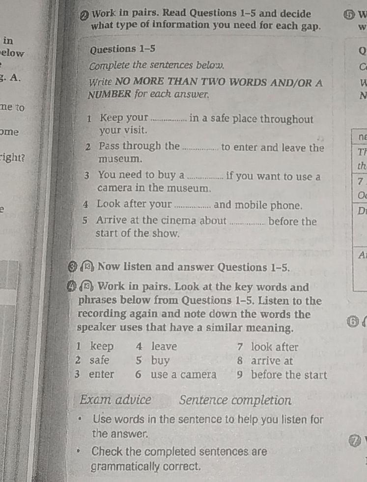 Work in pairs. Read Questions 1-5 and decide | StudyX