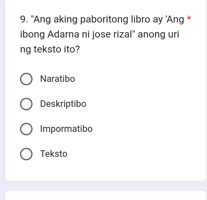 "Ang aking paboritong libro ay 'Ang * ibong | StudyX