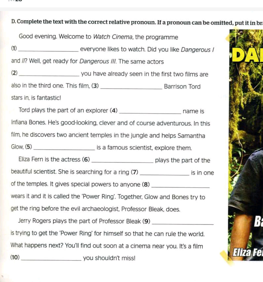 D. Complete the text with the correct | StudyX