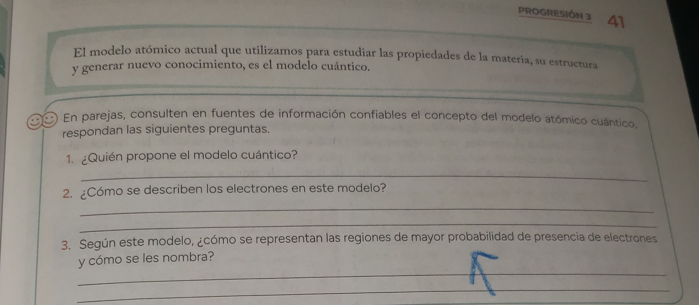 1. ¿Quién propone el modelo cuántico? 2. | StudyX
