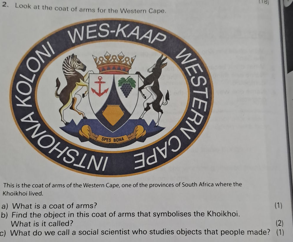 2. Look at the coat of arms for the Western | StudyX