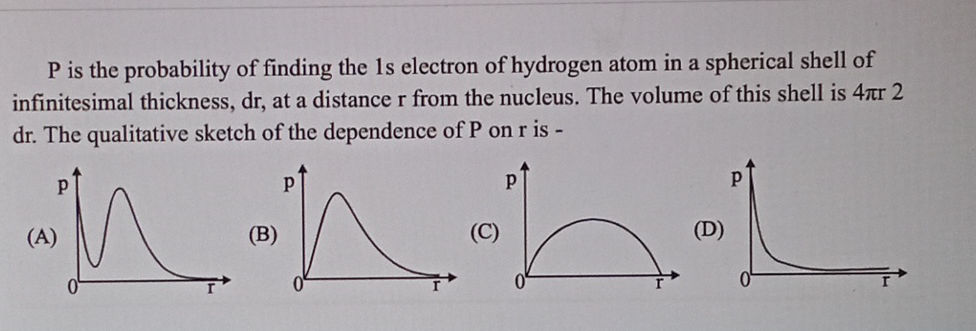 P is the probability of finding the 1s | StudyX